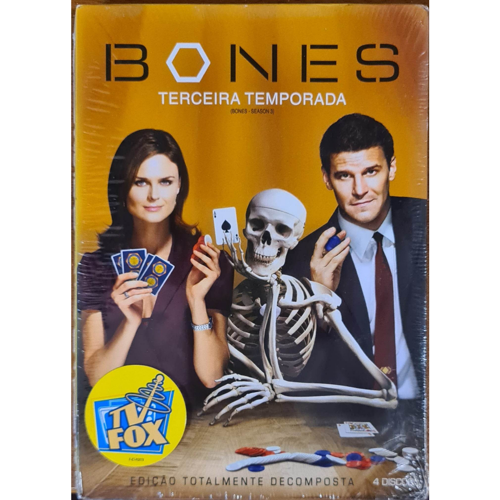 Dvd original Bones = Terceira Temporada (Lacrado) | Shopee Brasil