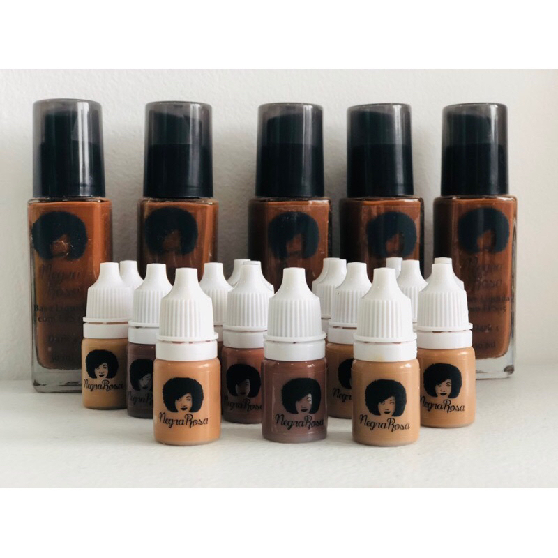 base negra rosa 6ml para peles morenas | Shopee Brasil