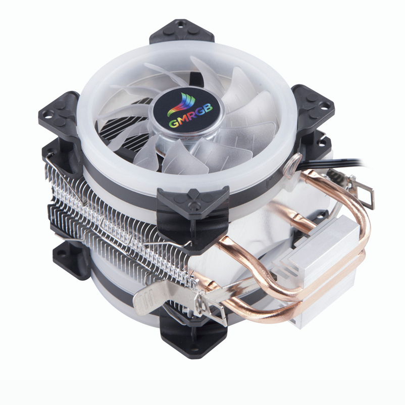 GMRGB Cpu Cooler Processador 92mm Led Universal Intel Amd Fan Duplo LGA ...