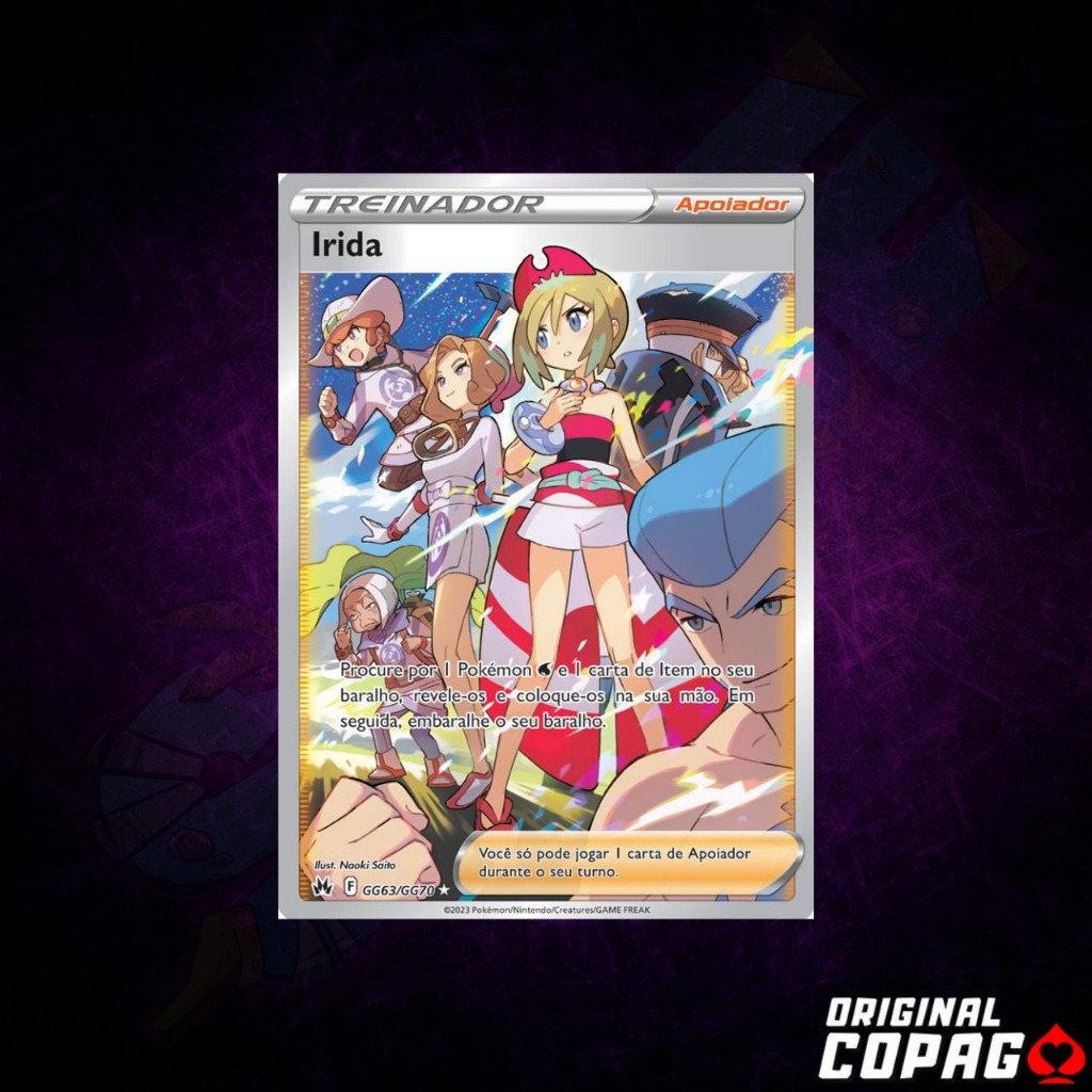 Carta Pokémon Treinador Full Art Irida - Ultra Rara - Realeza Absoluta ...