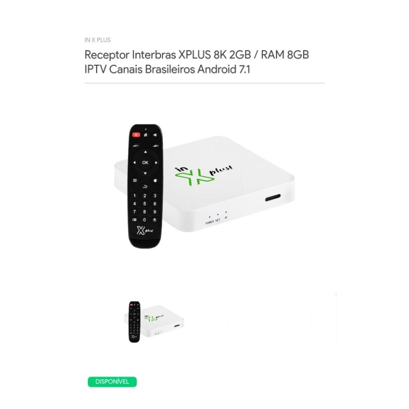 Receptor digital XPlus in Ultra Android interbras 8k | Shopee Brasil
