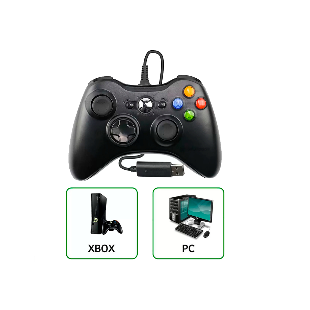 Controle Para PC e Notebook COM FIO KNUP 360 KP-4033 PRETO | Shopee Brasil