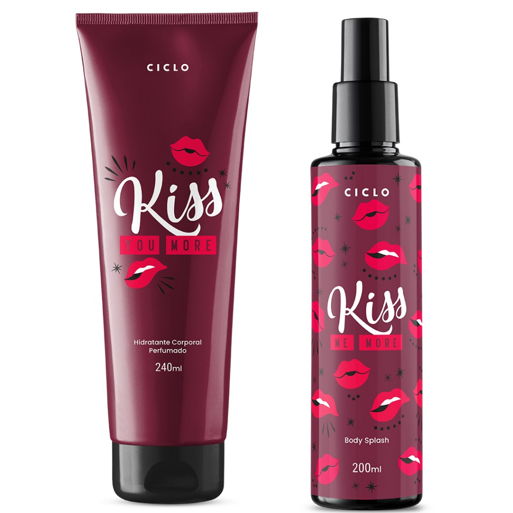 Kit Ciclo KIss Me More - Creme + Body splash | Shopee Brasil