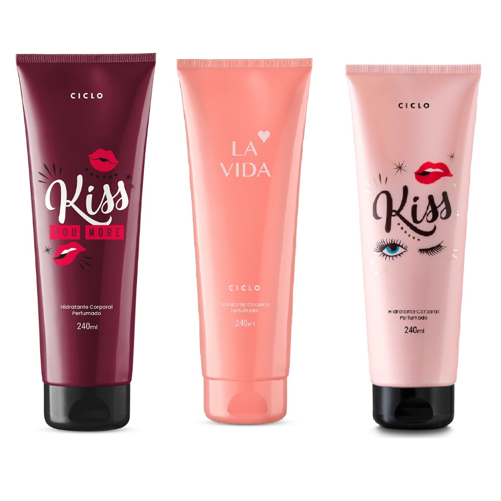Kit Ciclo - Kiss Me More, La Vida e Kiss | Shopee Brasil
