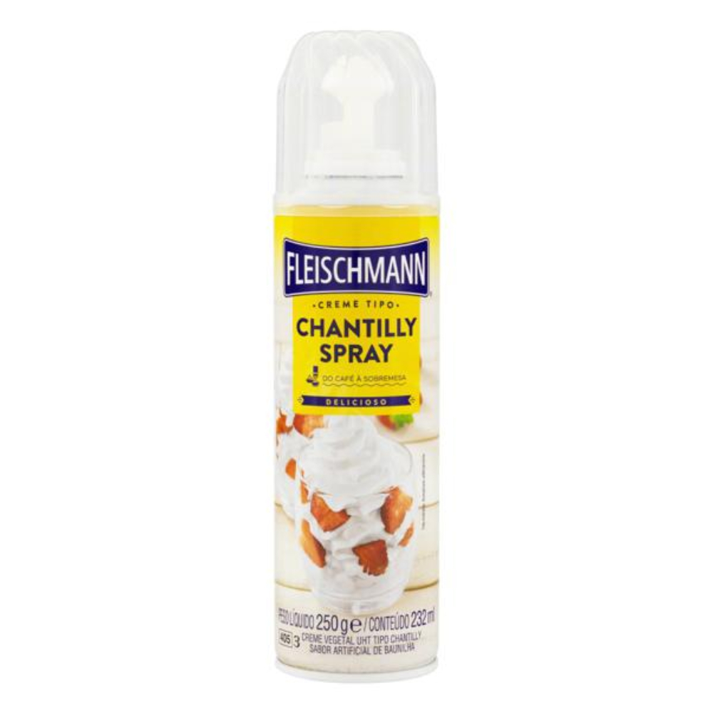 Creme Chantilly Spray Fleischmann Frasco 250g | Shopee Brasil
