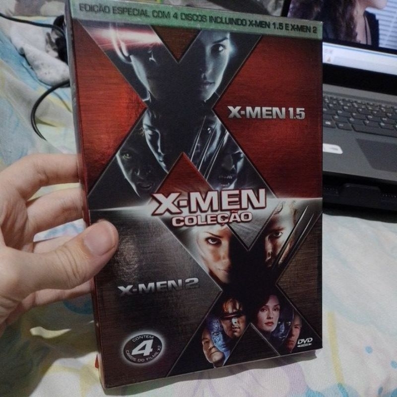 Box dvd X-Men, 1 e 2, edição rara de coleção, 4 discos, original ...