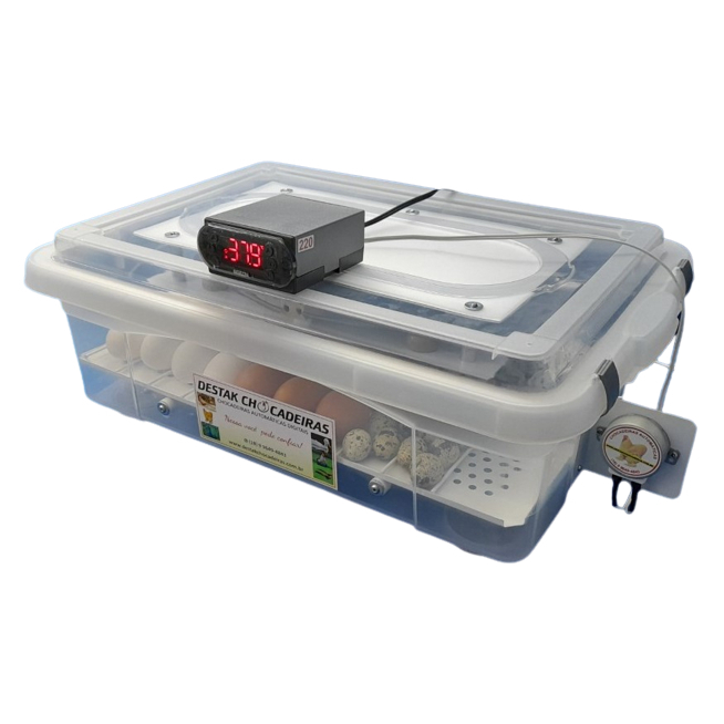 Chocadeira 54 ovos de Galinha ou até 120 ovos de Codorna toda ...