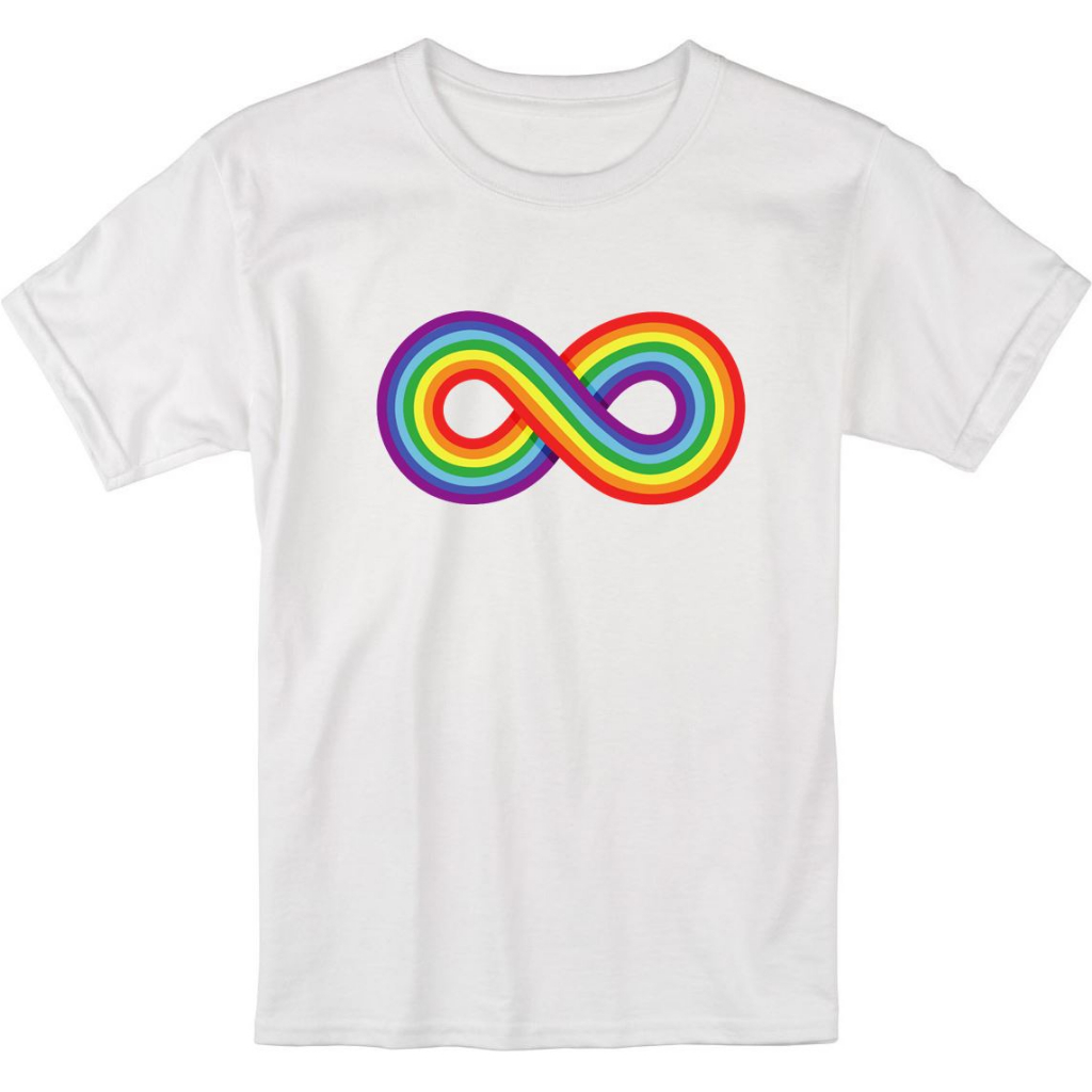 Camiseta LGBT Símbolo Infinito Arco-íris | Shopee Brasil