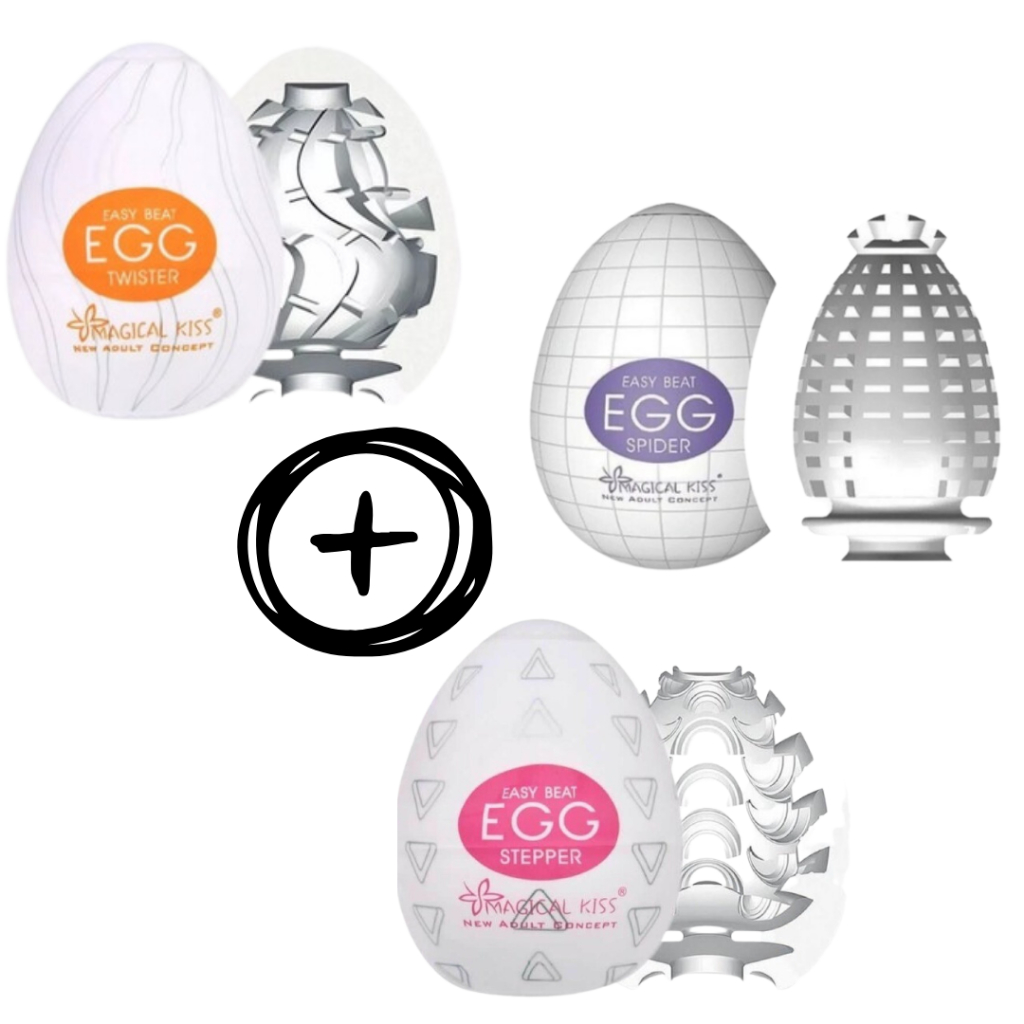 Kit Egg Masturbador Masculino Capsule Ovo Ovinho Magical Kiss 3 Unidades Shopee Brasil