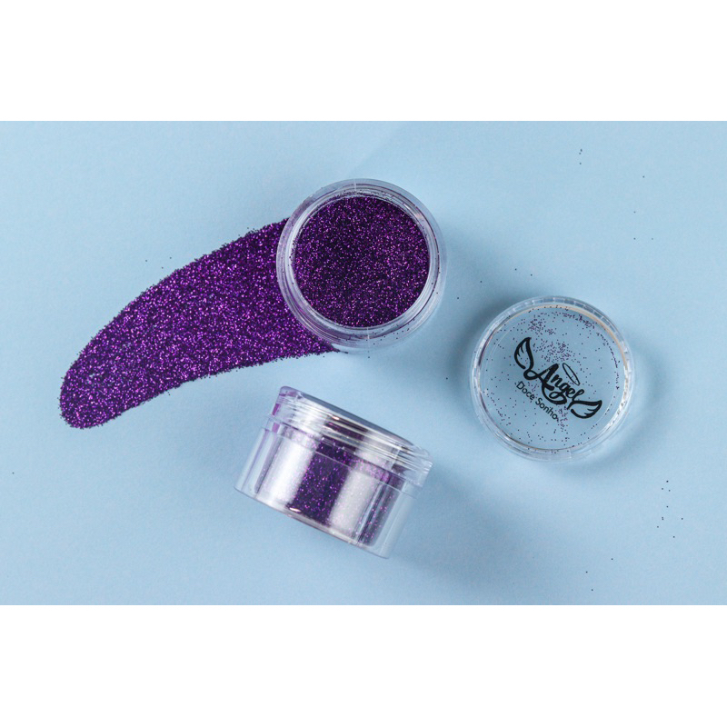 Glitter Violeta 8g,glitter comestível , glitter , confeitaria | Shopee ...