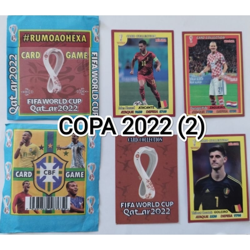 180 Cards Cartas Copa Do Mundo Qatar 2022 - 45 Pacotes Envelopes ...