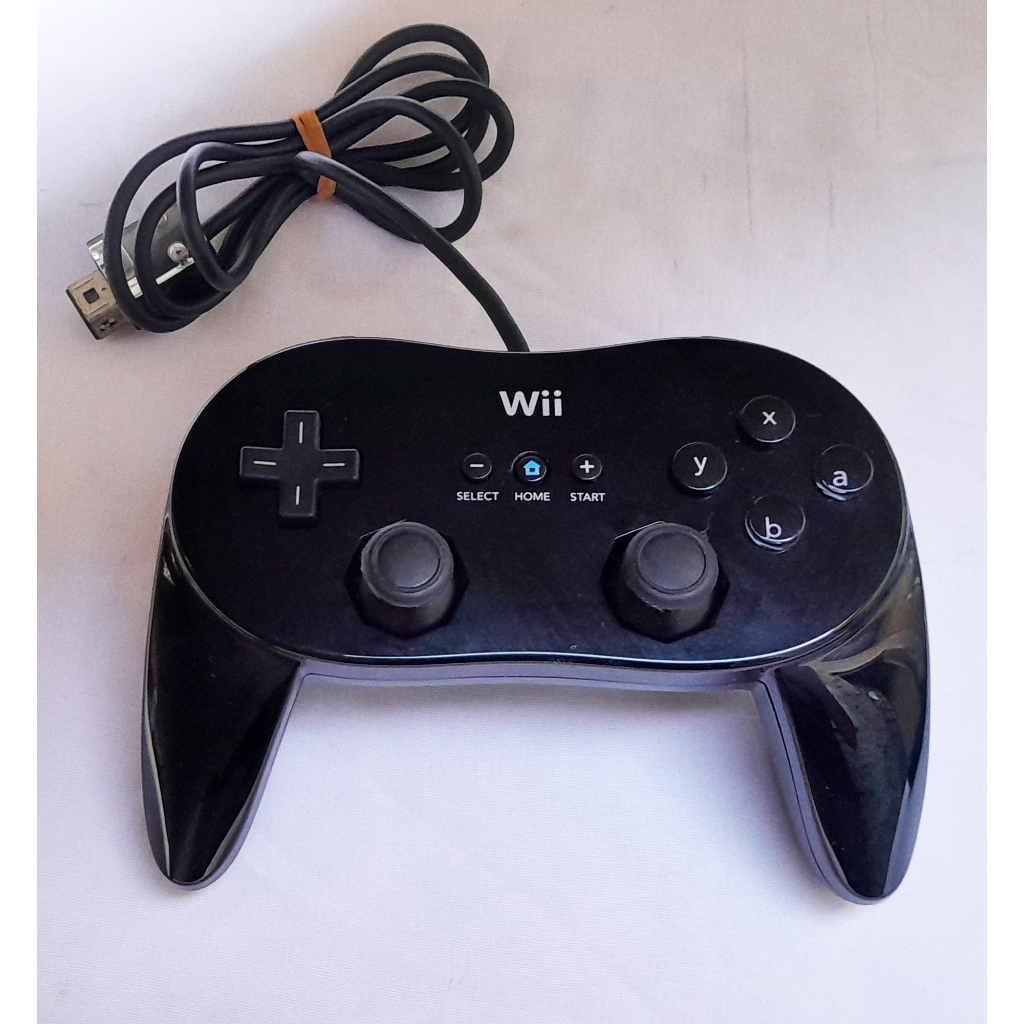 Controle Classic Pro Original Black - Nintendo Wii | Shopee Brasil