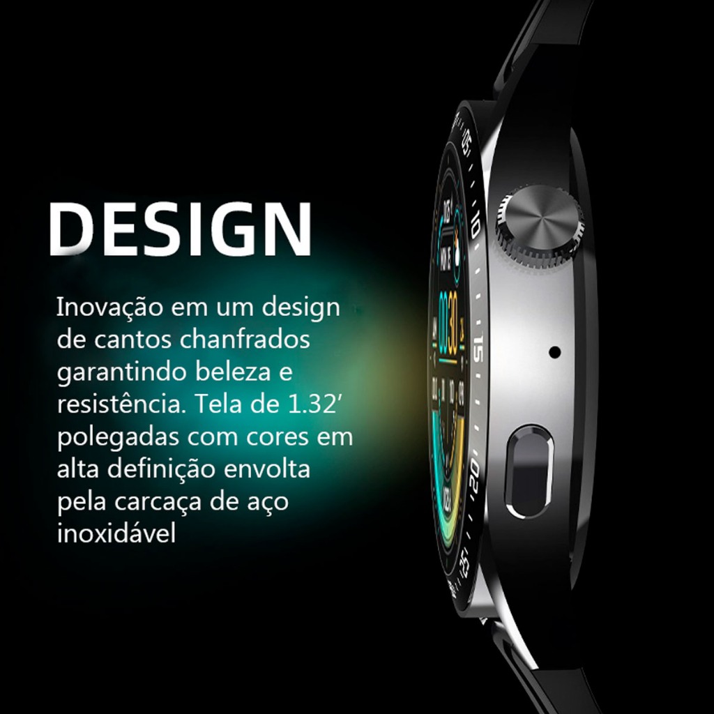 Smartwatch HW3 Pro é um relógio inteligente | Shopee Brasil