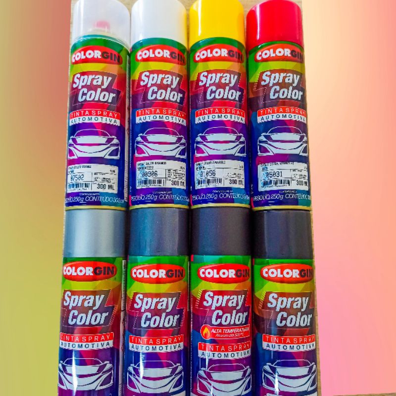 SPRAY COLORGIN - DIVERSAS CORES - 300 ML | Shopee Brasil