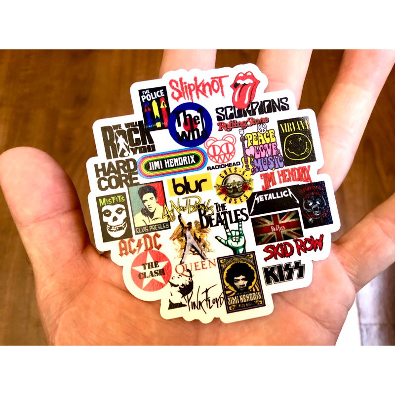 Adesivo Sticker Rock Bandas e Grupos | Shopee Brasil