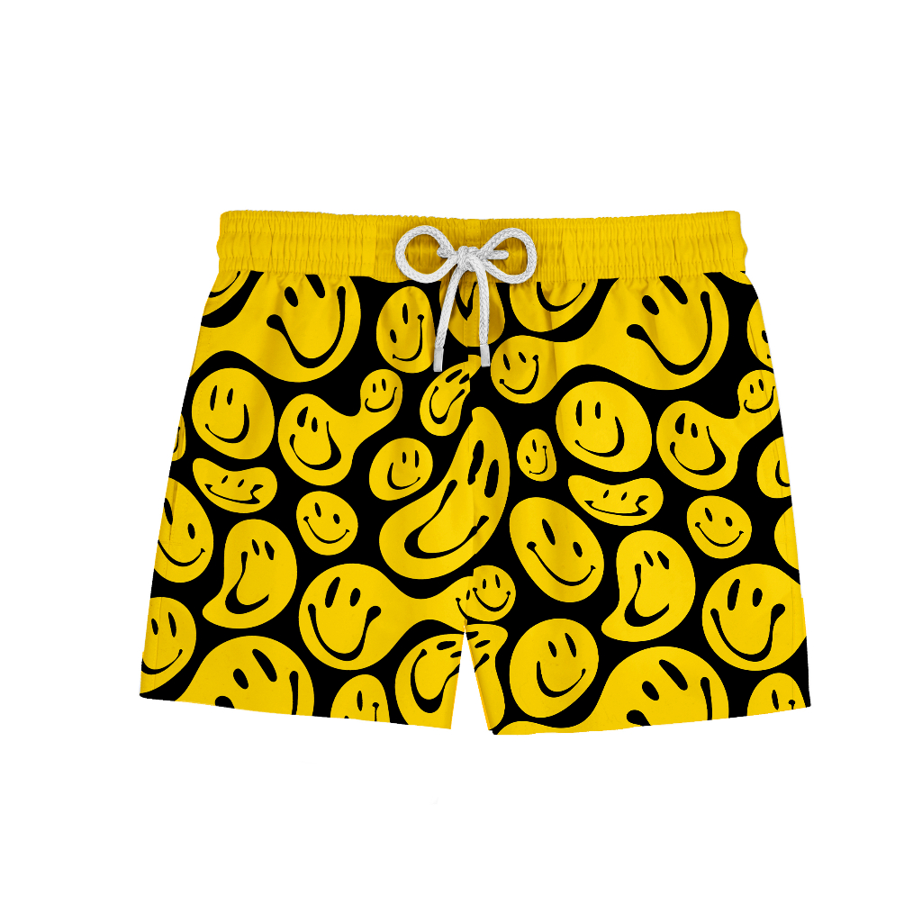 Short Praia Masculino Smile Emoji REF0278 | Shopee Brasil