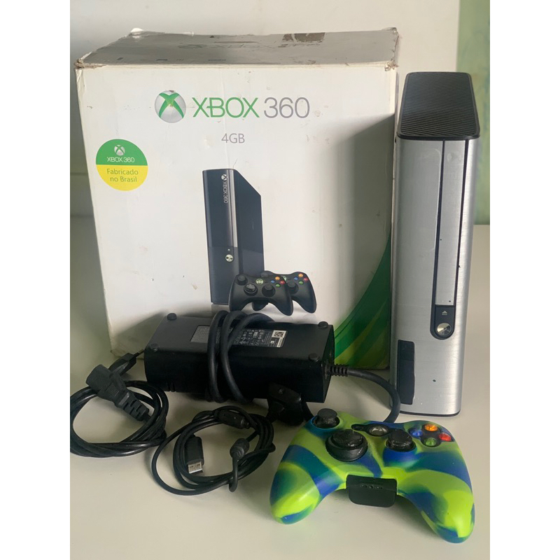Xbox 360 Super Slim 4GB Standard Original + 1 Controle (Na Caixa ...
