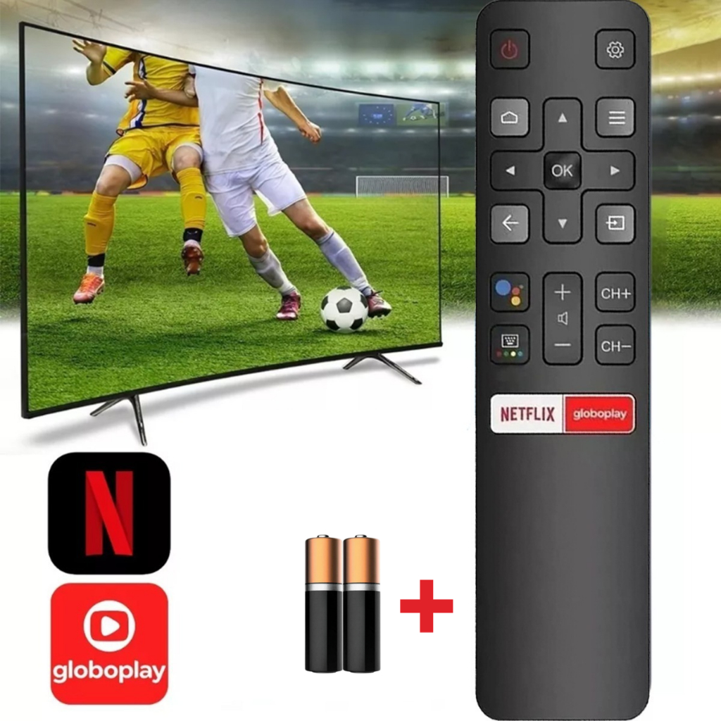 Controle Remoto Para Tcl Tv Smart Netflix Globoplay | Shopee Brasil