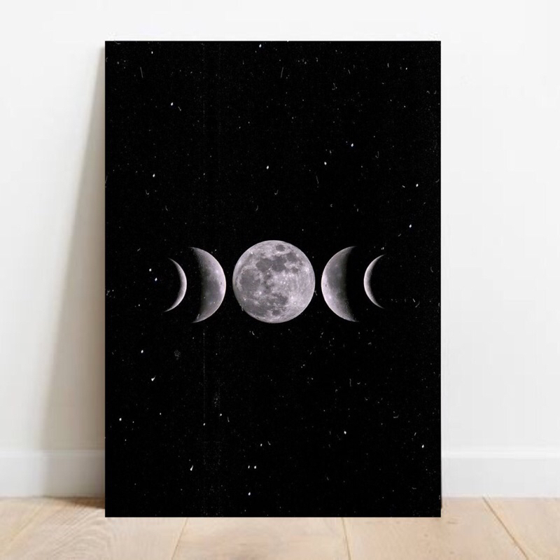 Placa Decorativa Quadro Fases da Lua | Shopee Brasil