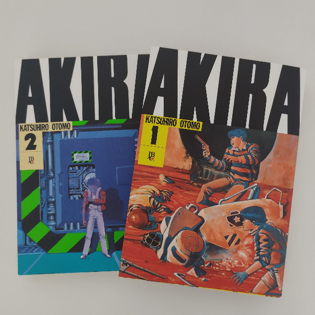 Mangá - Akira vol. 1 e 2 (Katsuhiro Otomo) - Escorrega o Preço