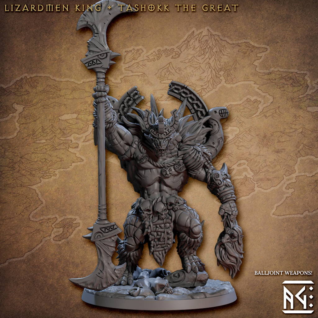 Miniaturas RPG – Frostheart Lizardmen / D&D | Shopee Brasil