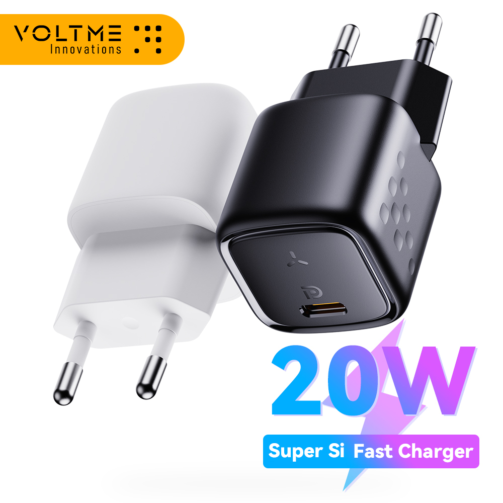 Carregador Rápido USB-C 20W PD Revo Mini Super Si Voltme | Shopee Brasil