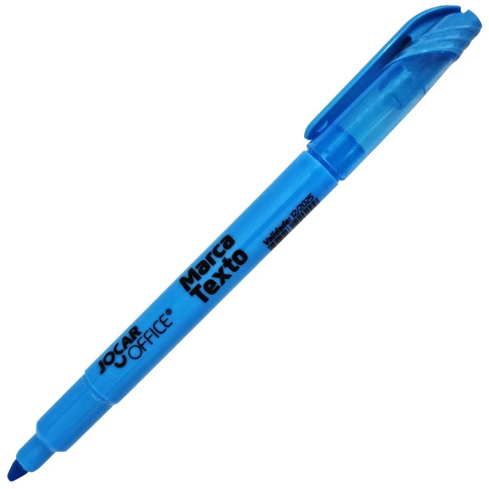 marca texto azul jocar office | Shopee Brasil
