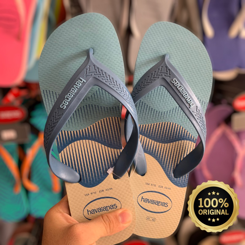 Chinelo Havaianas Top Max azul-ORIGINAL | Shopee Brasil