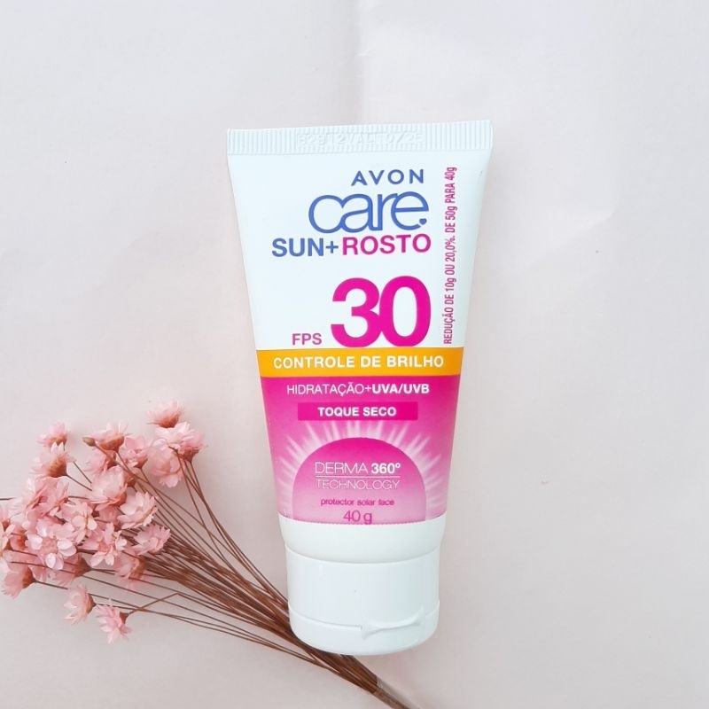 Protetor Solar Facial Toque Seco FPS 30 Avon Care Sun+ 40g | Shopee Brasil