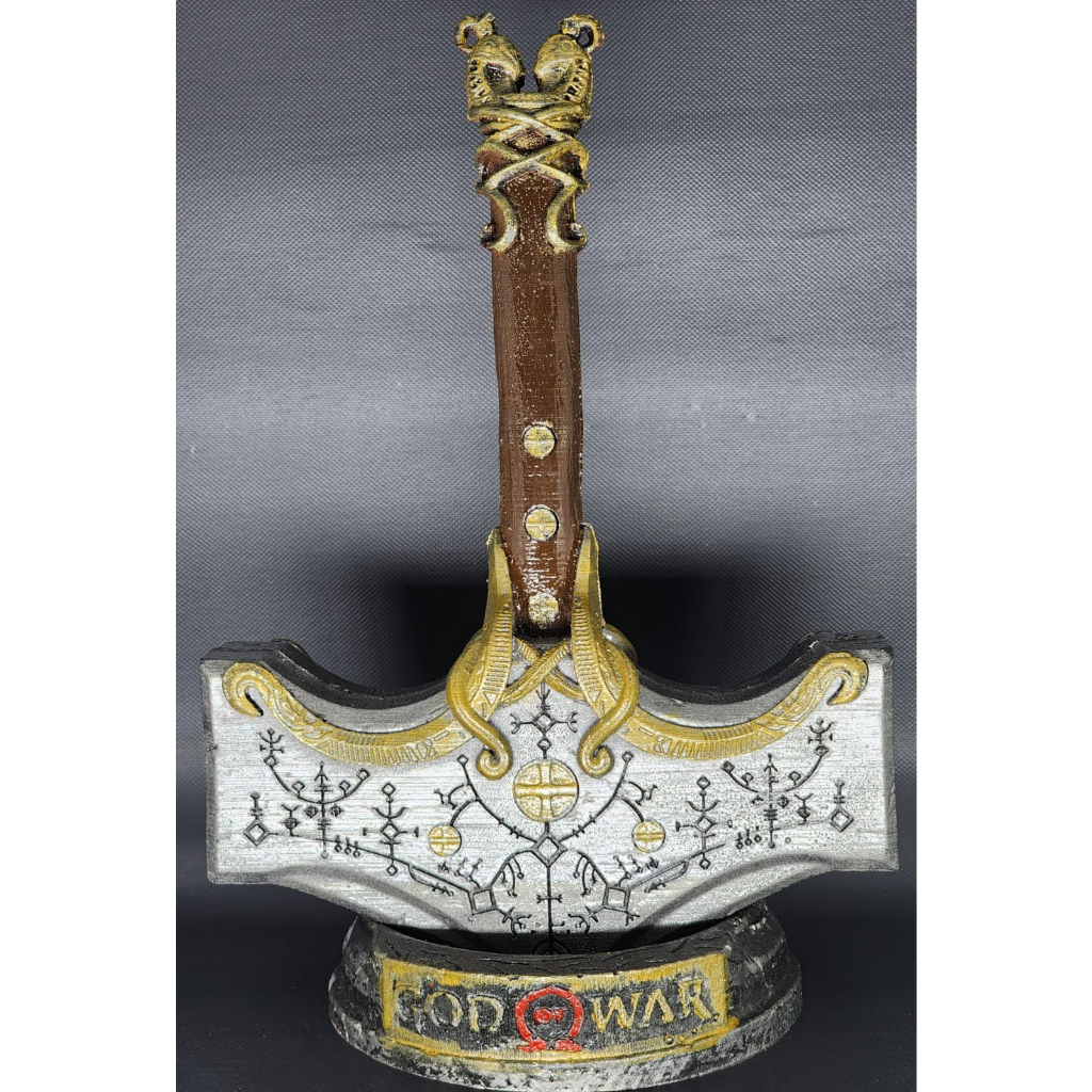 Mjolnir God of war Ragnarok - Escorrega o Preço