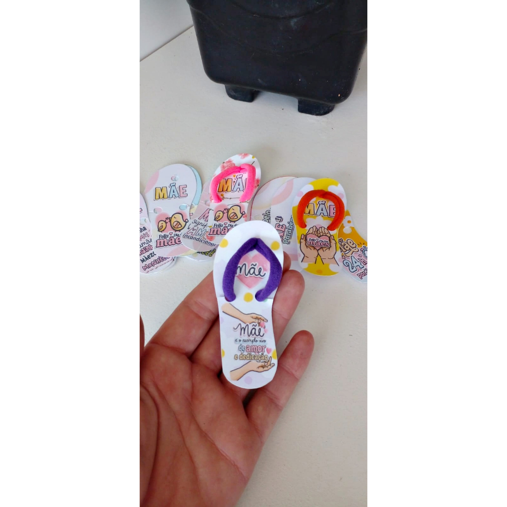 Kit c/ 14 Tag Personalizada Chinelo Xuxinha lembrancinha dia das Mães - Mimo, Brindes para ...