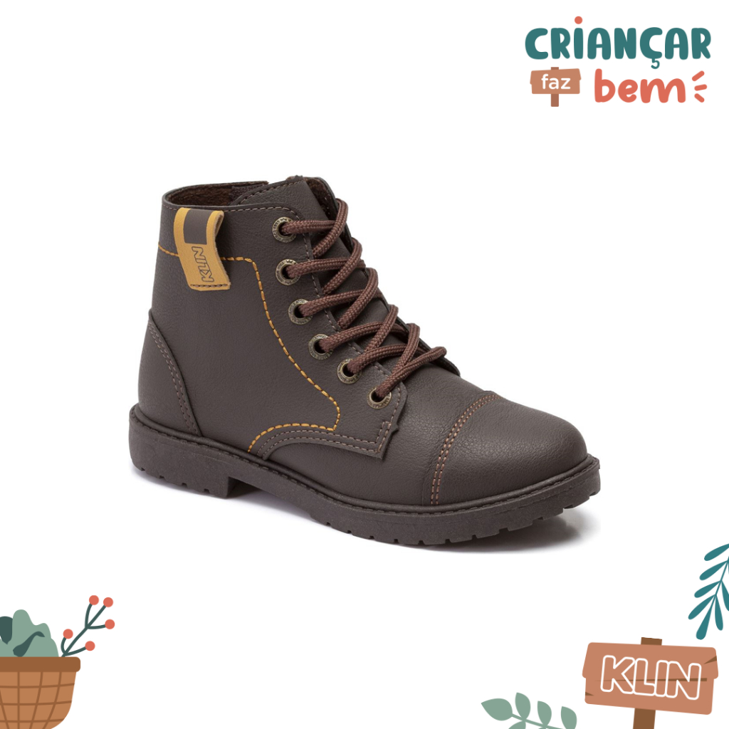 BOTA ROCK CAFE/MEL MENINO - KLIN | Shopee Brasil