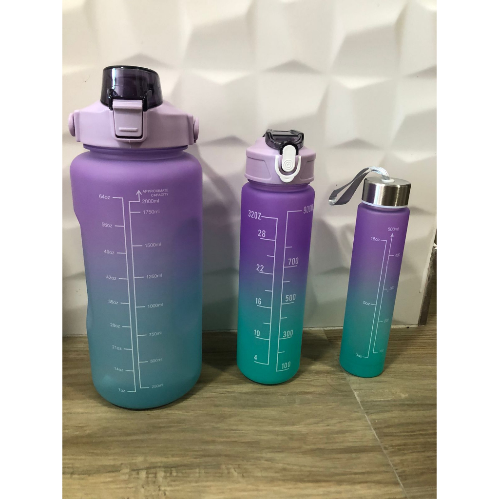 Garrafa Squeze Colorida 900 ml/ 2litros/ 500 ml | Shopee Brasil