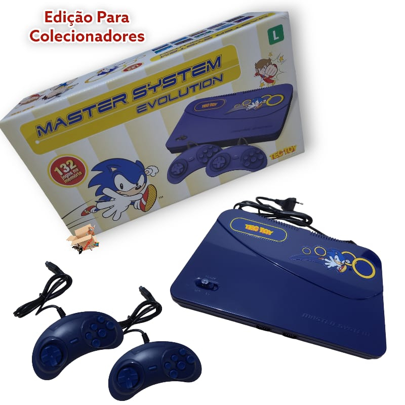 Console Novo Sega Master System Evolution 132 Jogos - Edição Limitada ...