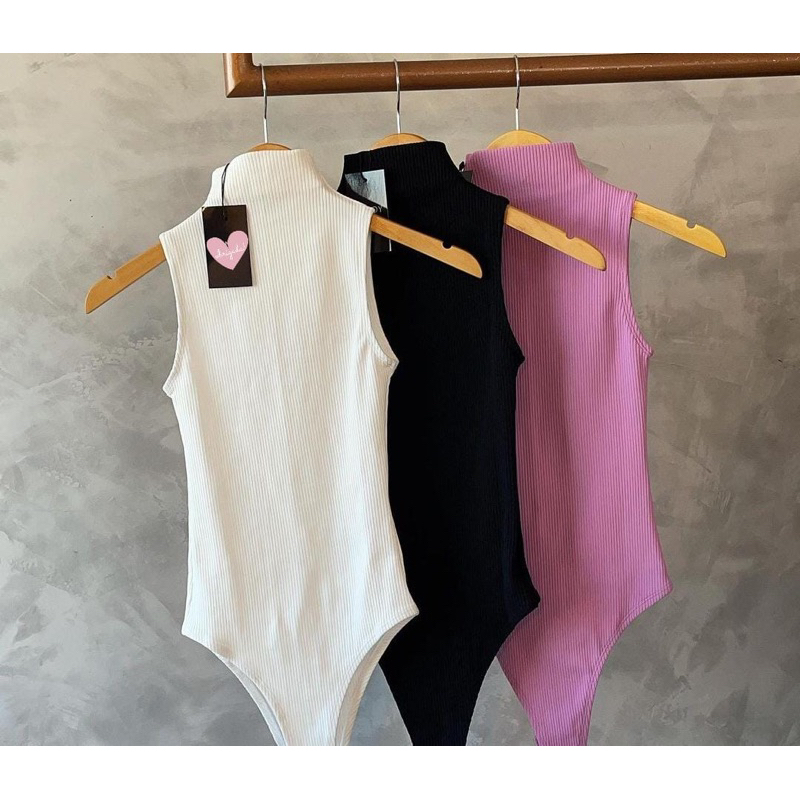 Body bory feminino regata gola alta canelado estiloso e atemporal ...