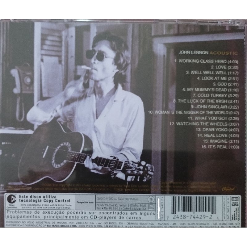CD John Lennon - acoustic ( usado ) | Shopee Brasil