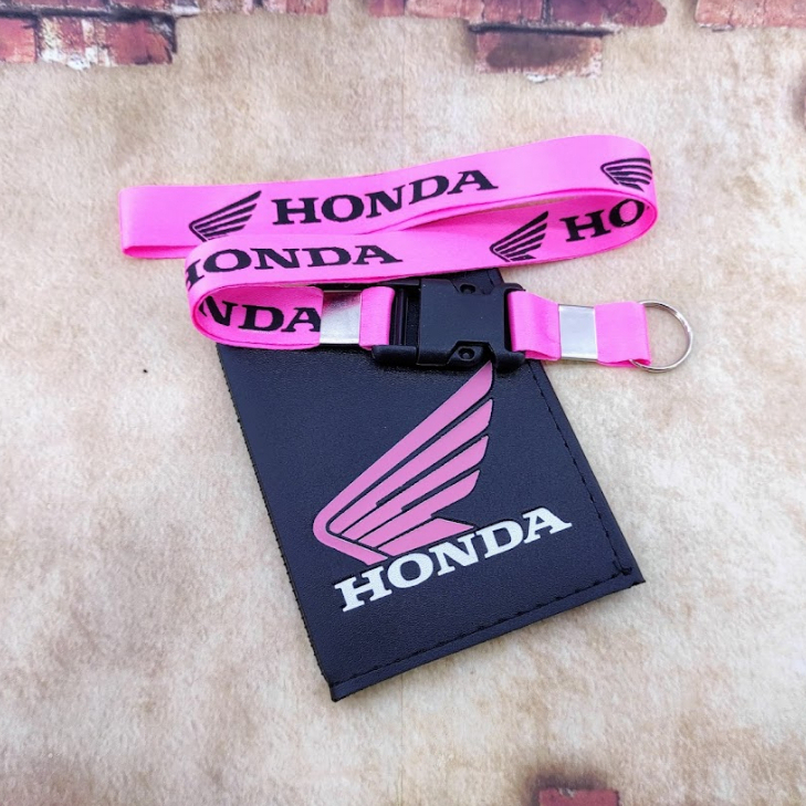 Honda Rosa de Menina Kit Porta Documentos + Cordão Rosa Chaveiro ...