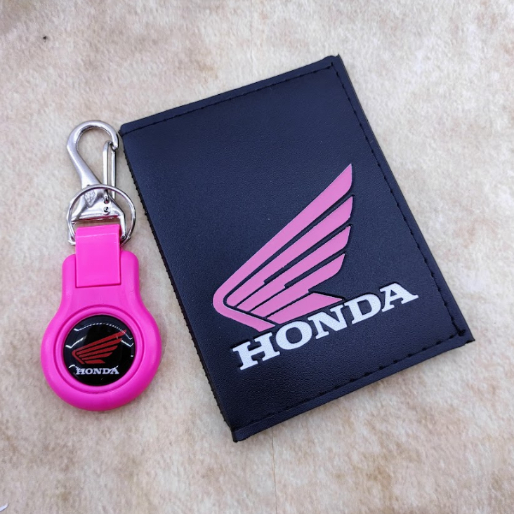 Honda Rosa de Menina Kit Porta Documentos + Cordão Rosa Chaveiro ...