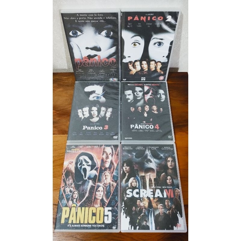 DVD - PÂNICO 1, 2, 3 E 4 (FILMES) | Shopee Brasil