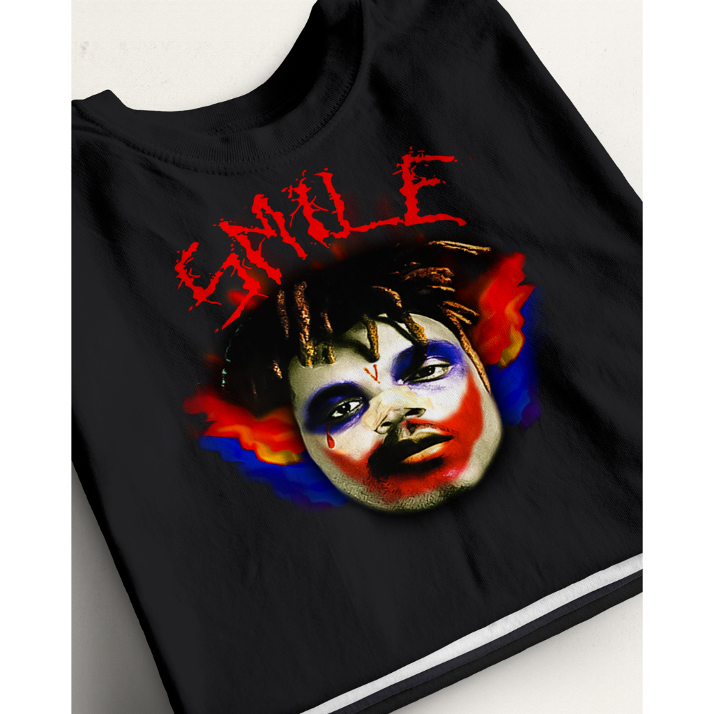 Camiseta Vlone Estampa Juice Wrld Smile Joker - Colab 2023 - Blusa ...