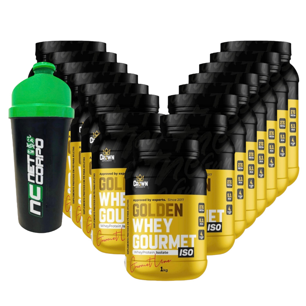 Kit com 20 unidades de Whey Gourmet ISO Baixo Carbo | Shopee Brasil