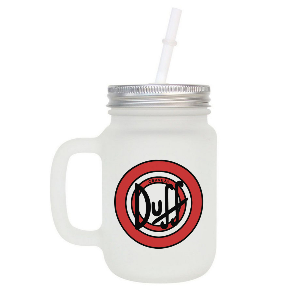 Caneca Mason Jar Os Simpsons - Duff | Shopee Brasil