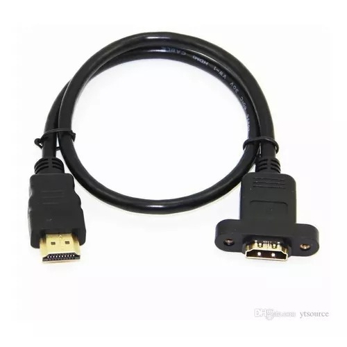 Cabo Extensor Hdmi Macho x femea 30 Cm Para Embuti Painel | Shopee Brasil