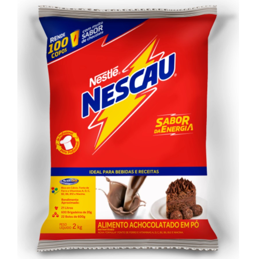 Achocolatado em Pó Nescau Profissional 2kg | Shopee Brasil