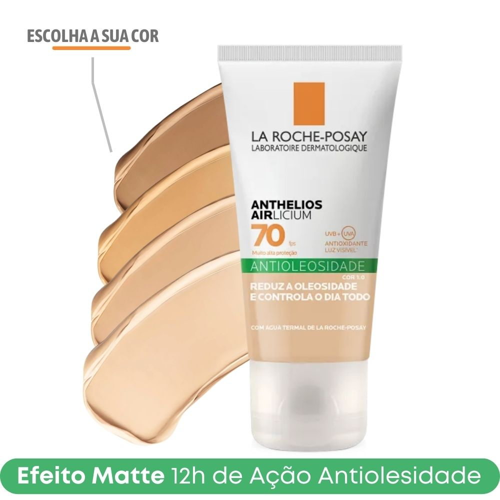 Filtro Solar Protetor Facial Airlicium Com Cor Pele Extra Clara 40g 1.0 ...