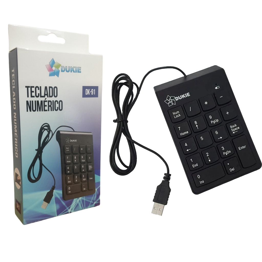 Mini Teclado USB Numérico Com Fio Portátil para Notebook e Computador ...