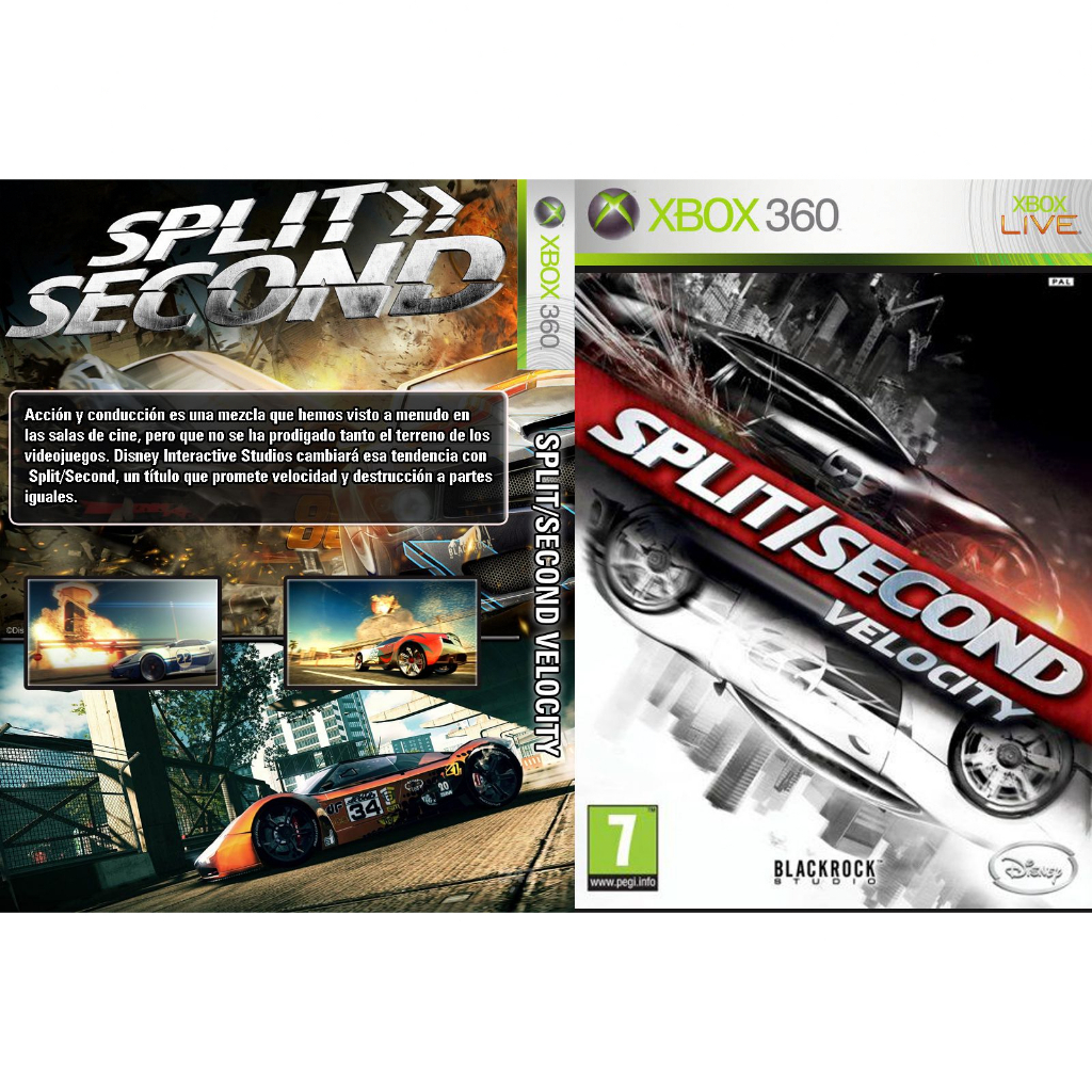 Split Second Velocity para Xbox 360 Lt com capa | Shopee Brasil