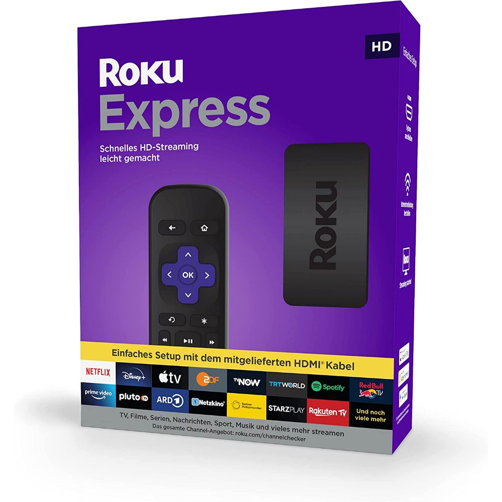 Roku Express - Dispositivo Streaming Player, Full HD, HDMI, Conversor ...