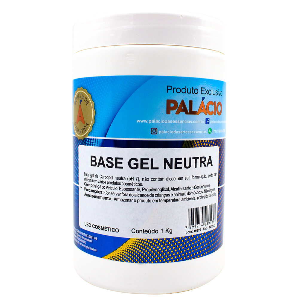Base Gel Neutra (para uso cosmético) – 1 Kg | Shopee Brasil
