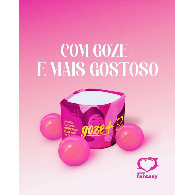 GOZE + CÁPSULAS DE ÓLEO CORPORAL ACELERADOR DE PRAZER 4 EM 1 / 3 ...